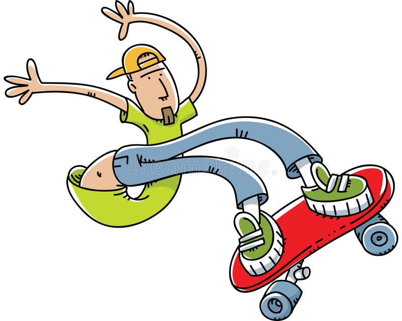 Skateboard Stunt stock illustration. Illustration of agility - 41557420