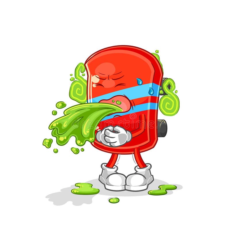 Skateboard Throw Up Cartoon. Cartoon Mascot Vector Stock Vector ...