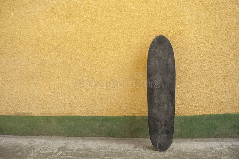 Skateboard on a wall stock image. Image of skateboard - 150679145