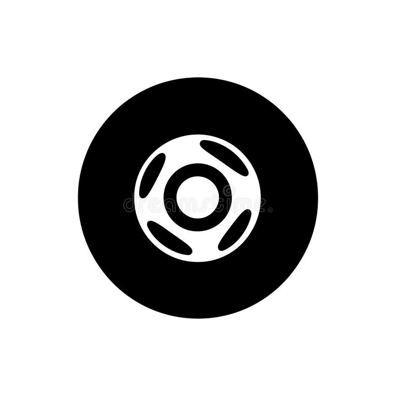 Skateboard Wheel Icon stock vector. Illustration of bearings - 296706916