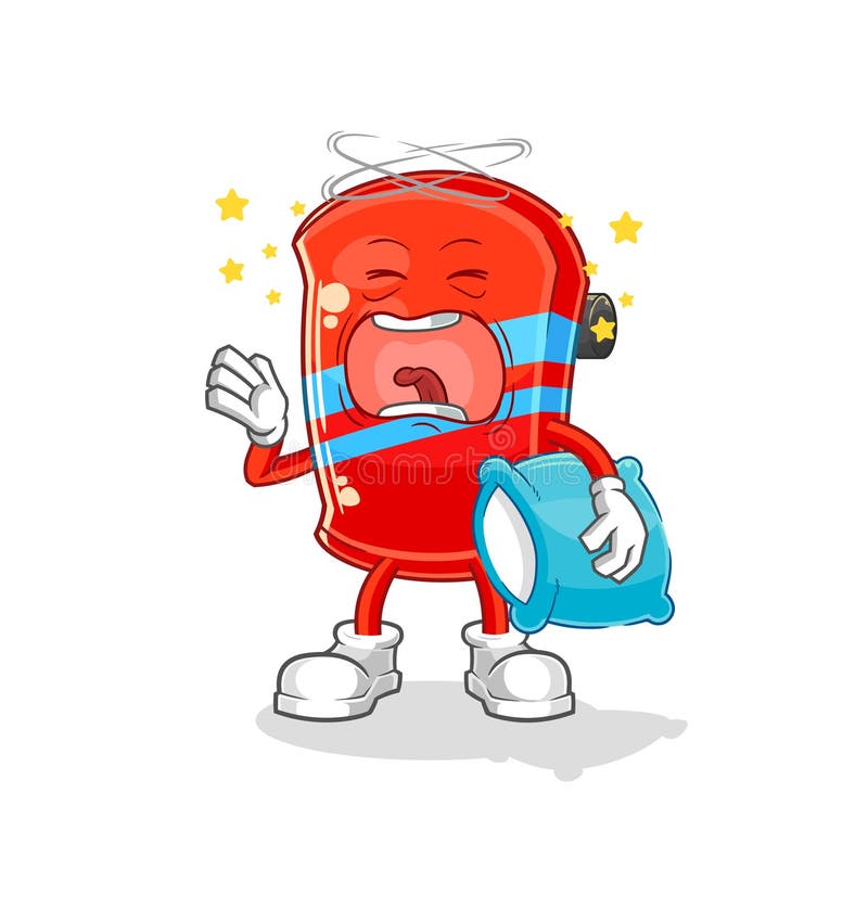 Skateboard Yawn Character. Cartoon Mascot Vector Stock Illustration ...