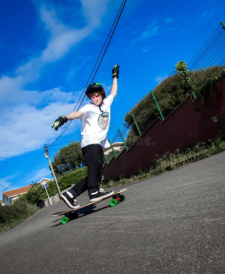 Skateboarder stock image. Image of lifestyle, attempt - 40750677