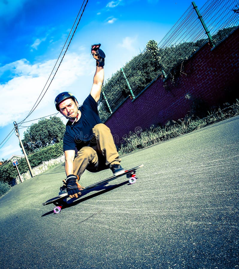 Skateboarder stock image. Image of attempt, skate, concrete - 40750685