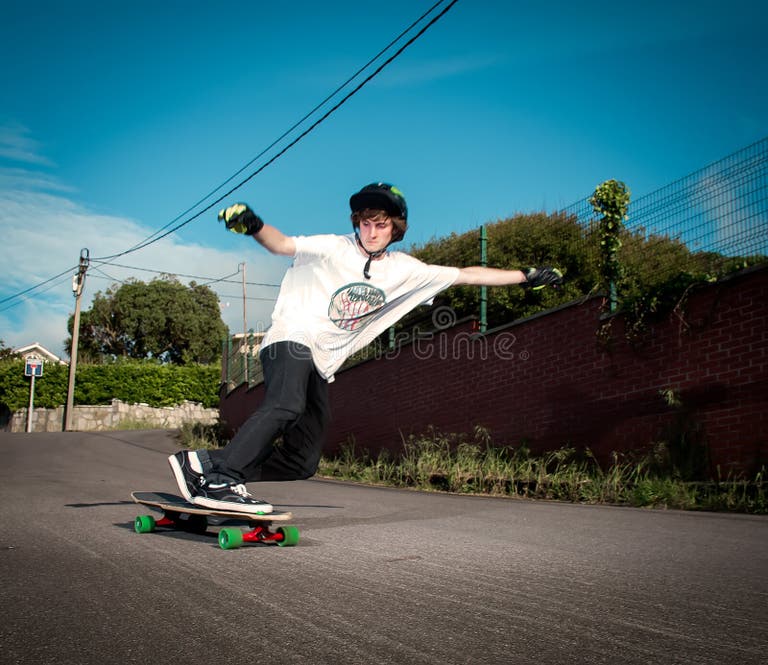 Skateboarder stock photo. Image of asphalt, determination - 40750692