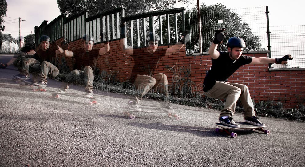 Skateboarder stock image. Image of skateboard, leisure - 40750725
