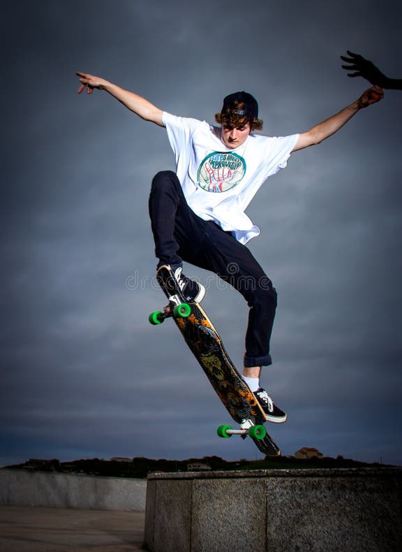 Skateboarder stock photo. Image of lifestyle, jumping - 40750742