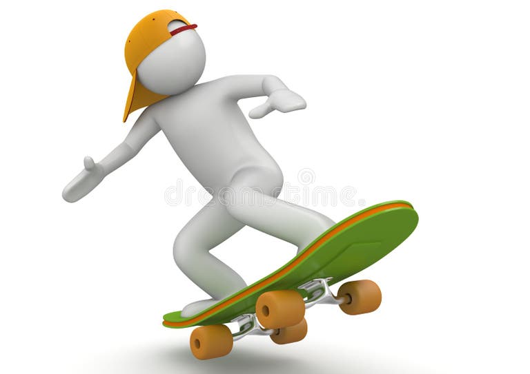 Skateboarding Characters Stock Illustrations – 718 Skateboarding ...