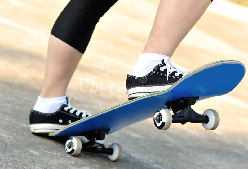 Skateboarding stock image. Image of move, concrete, female - 35746129