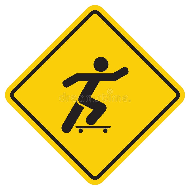 Skateboarding sign stock vector. Illustration of person - 218123223