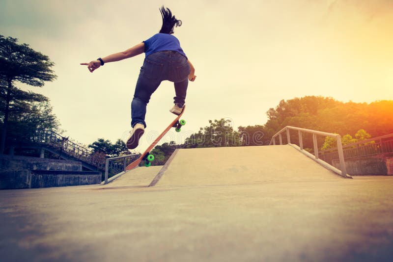 Skateboarding at skatepark stock image. Image of park - 83408221