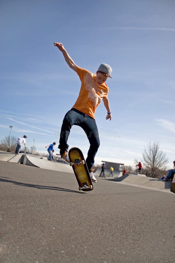 Skateboarding Tricks stock image. Image of skateboard - 10261669