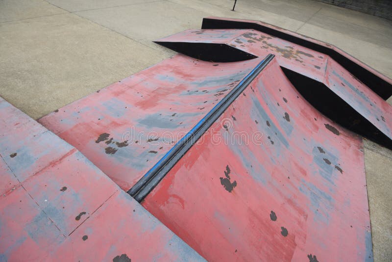 Skatepark stock image. Image of ramp, skatepark, metal - 115749391