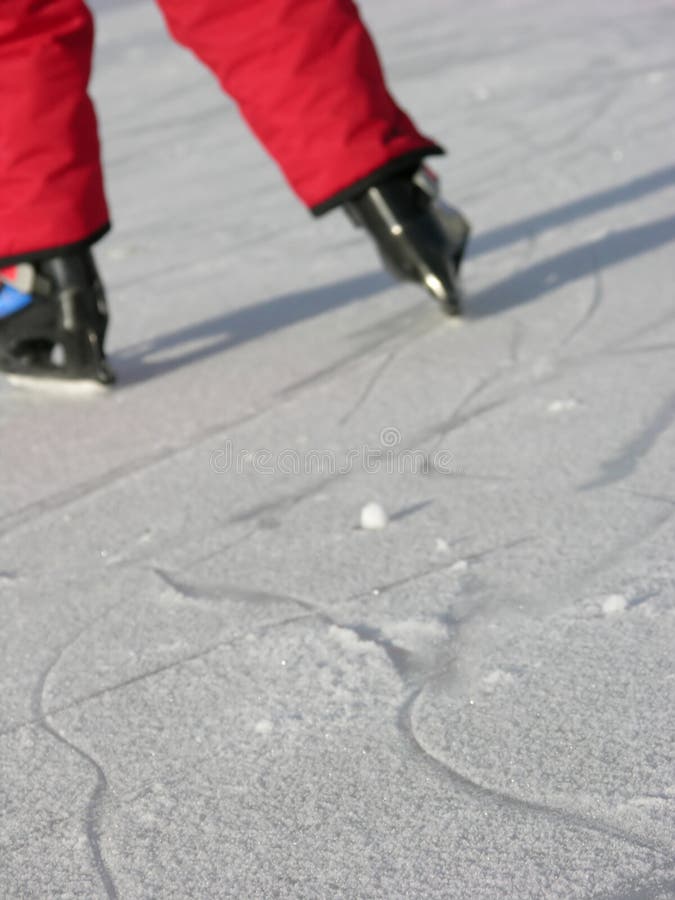 Skate marks on ice stock image. Image of racing, ornate - 12372465