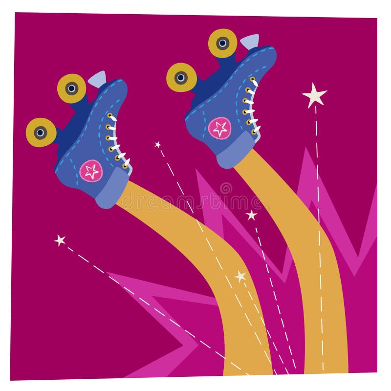 Roller Skate Cartoon Stock Illustrations – 3,583 Roller Skate Cartoon ...