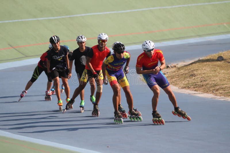 Skates editorial stock image. Image of athletics, tournament - 58258414