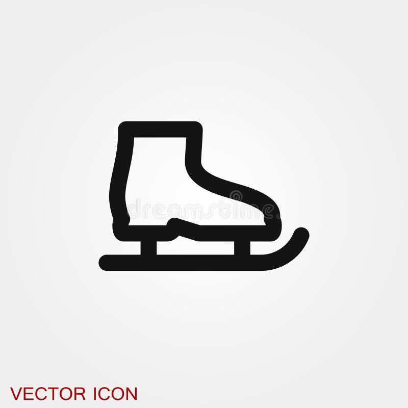 Skating Icon Vector Sign Symbol for Design Stock Illustration ...