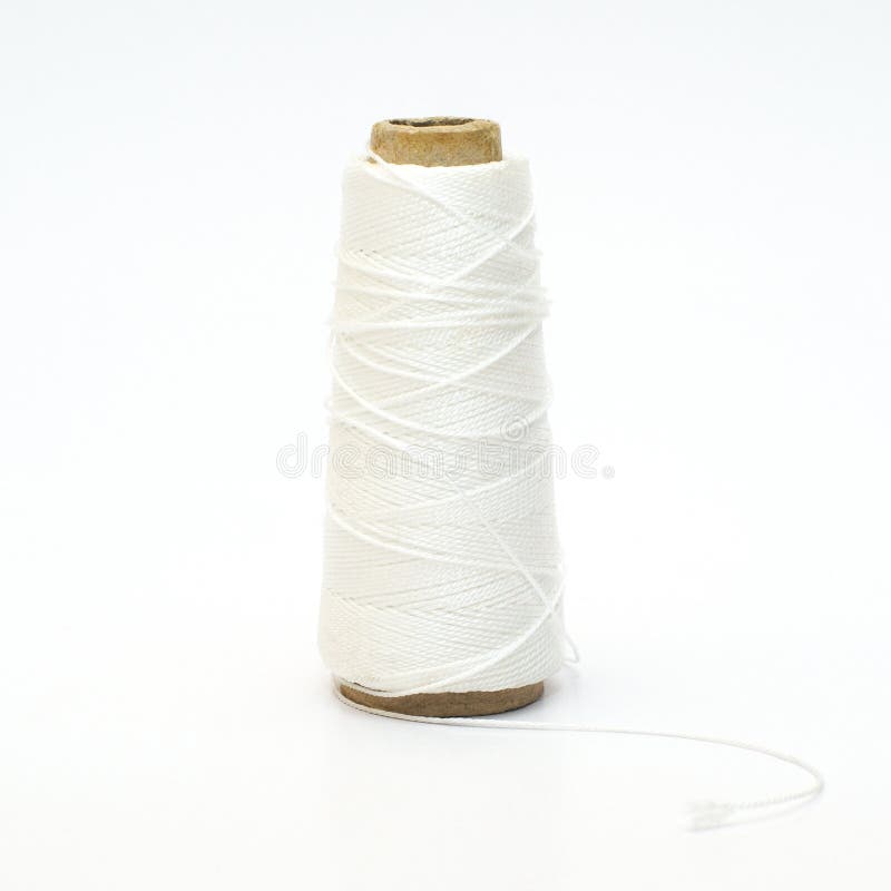 Skein of white thread stock photo. Image of spools, device - 36417872
