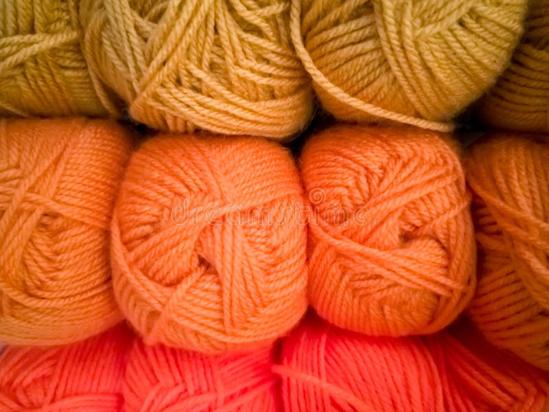 Skeins with Different Colors of Threads for Knitting, for Needlework ...