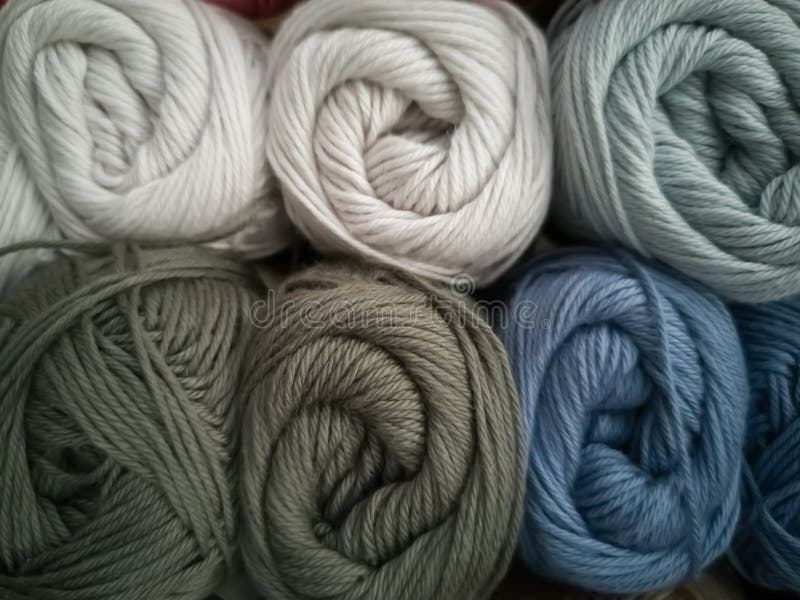 Skeins with Different Colors of Threads for Knitting, for Needlework ...