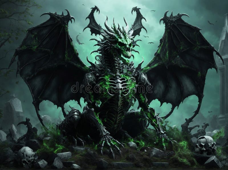 Skeleton Dragon Wallpaper