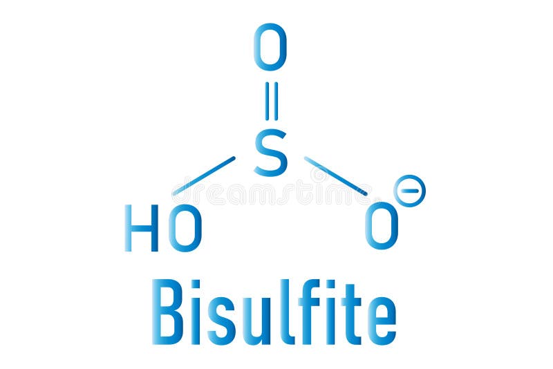 Skeletal Formula of Bisulfite Anion, Chemical Structure Stock ...