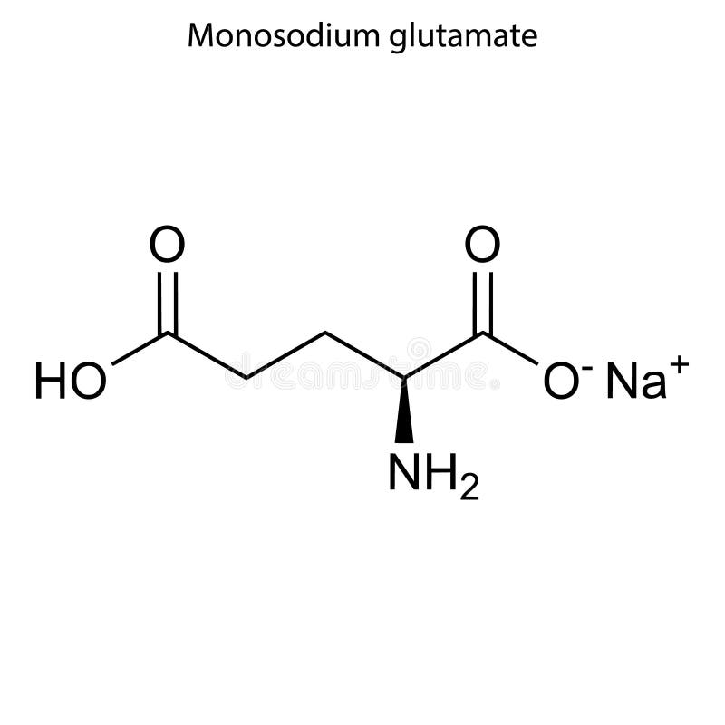 Skeletal Formula of Chemical Molecule Stock Illustration - Illustration ...