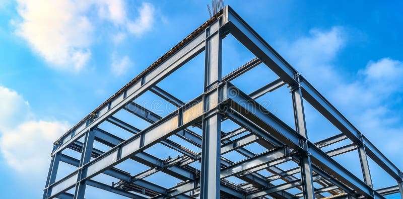 The Skeletal Framework of a Modern Industrial Building is Made Up of ...