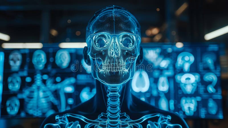 The Skeletal Structure of the Human Body is on Display, Examining the ...
