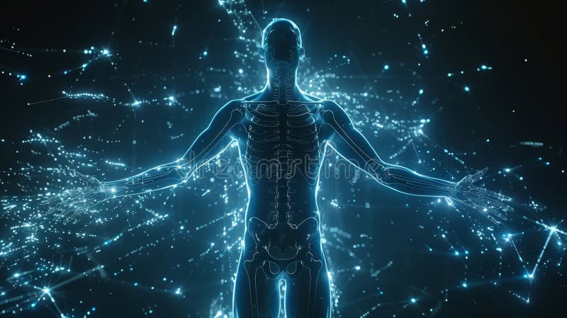 The Skeletal Structure of the Human Body. X-ray Image of the Future ...