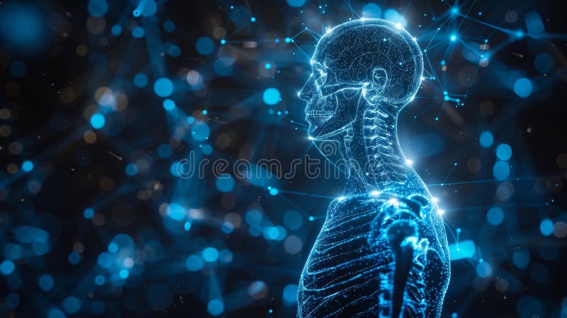 The Skeletal Structure of the Human Body. X-ray Image of the Future ...