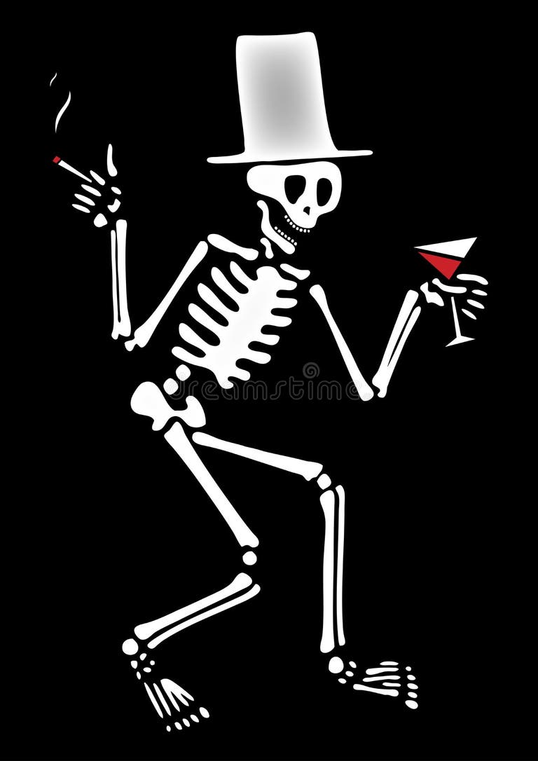 Skeleton Drinking Stock Illustrations – 187 Skeleton Drinking Stock ...