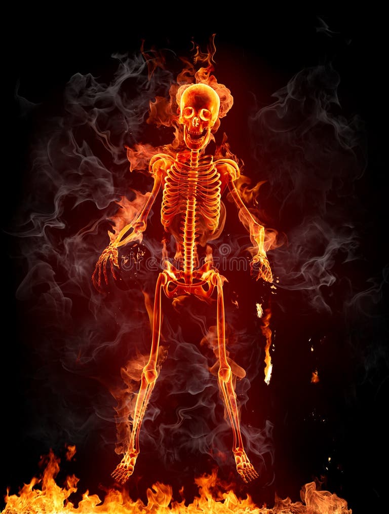 Burning Skeleton Stock Illustrations – 1,161 Burning Skeleton Stock ...