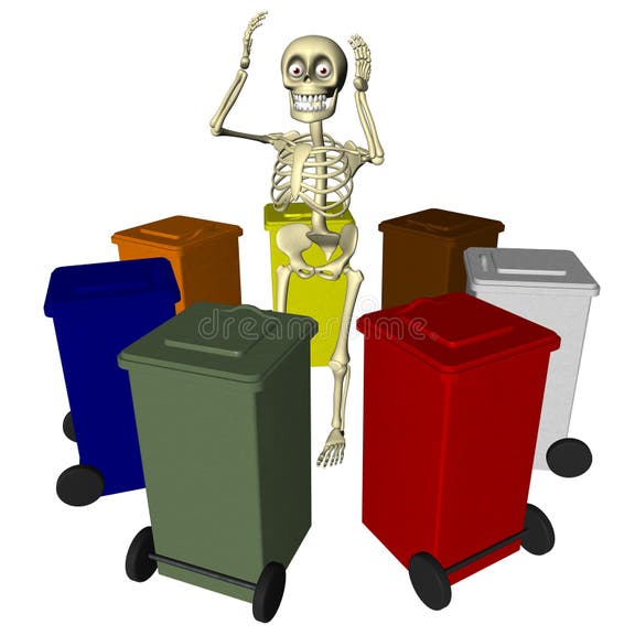 Skeleton Bins Various Types Waste Stock Illustrations – 1 Skeleton Bins ...