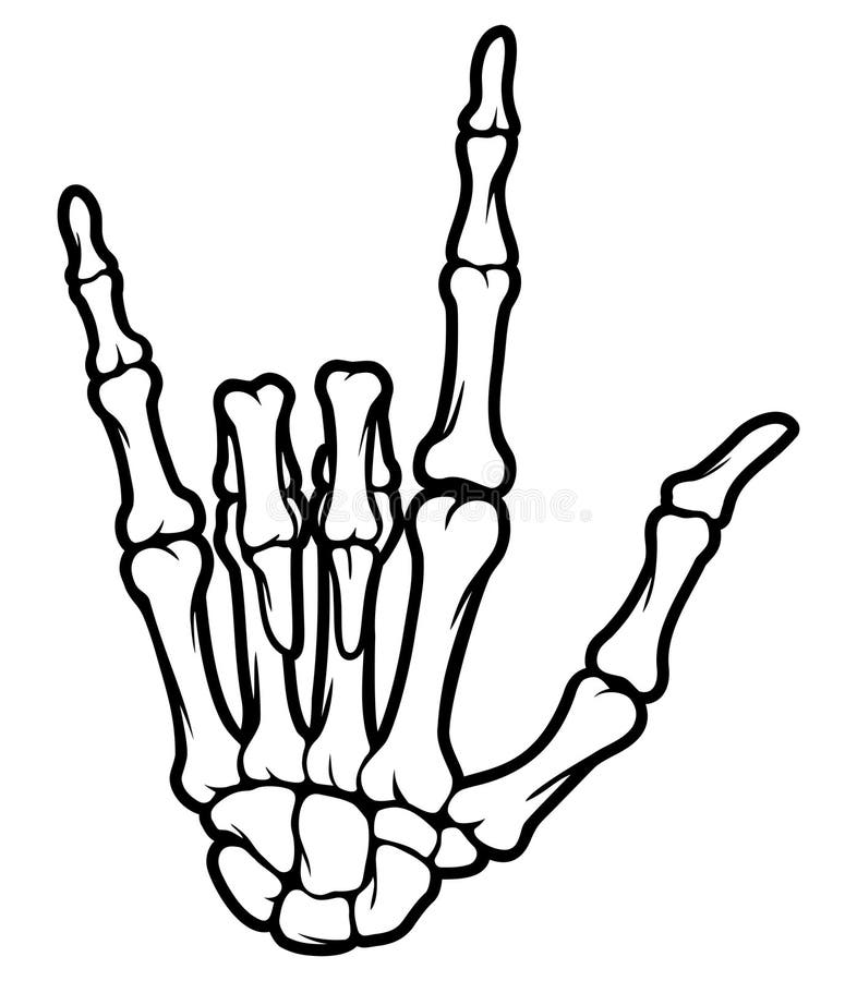 Skeleton Bone Pointing the Index Finger Hand Sign Stock Vector ... Skeleton Bone Pointing the Index Finger Hand Sign Stock Vector ...