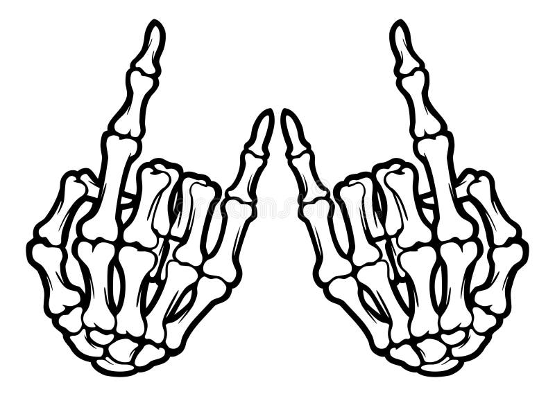 Skeleton Bone Pointing the Index Finger Hand Sign Stock Vector ... Skeleton Bone Pointing the Index Finger Hand Sign Stock Vector ...