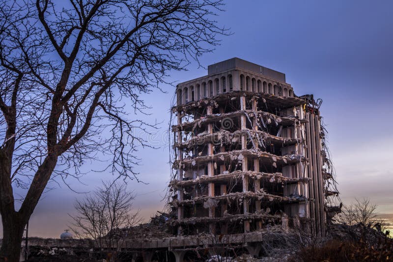 Demolished Building stock photo. Image of leveled, raze - 354856316