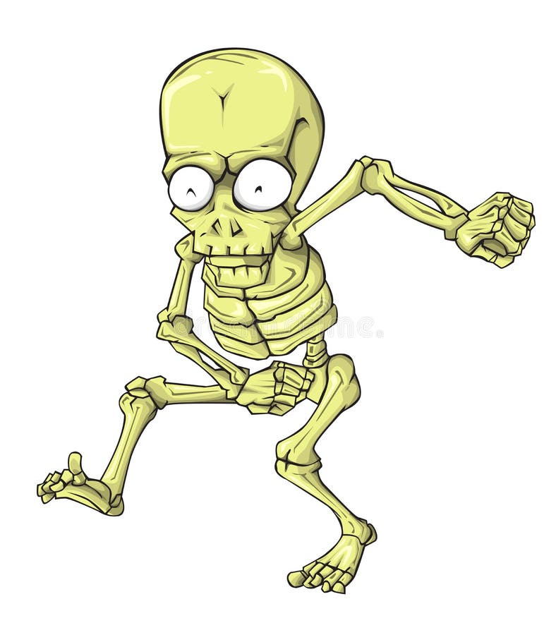 Skeleton Character Vector. Monster in Halloween Stock Vector ...