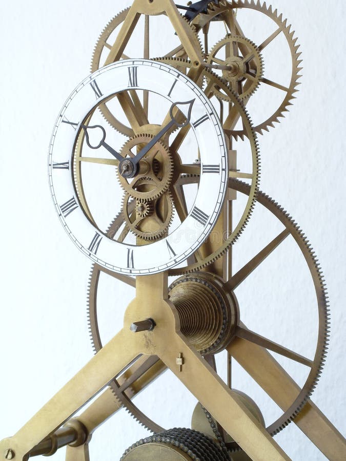Detail of a skeleton clock stock image. Image of fading - 16117273