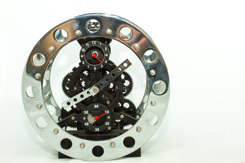 Skeleton Clock stock image. Image of device, clock, machine - 63036801