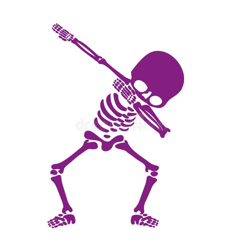 Skeleton dab stock illustration. Illustration of dance - 213753606