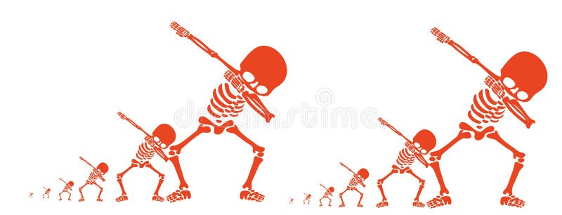 Skeleton dab stock illustration. Illustration of marrow - 213749475