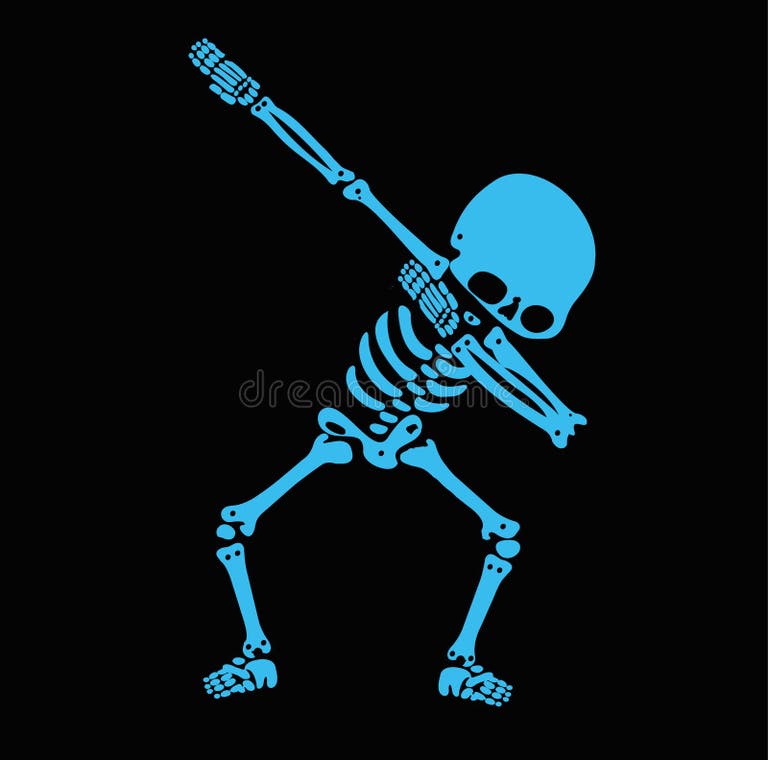 Skeleton dab stock illustration. Illustration of dabbing - 213758117