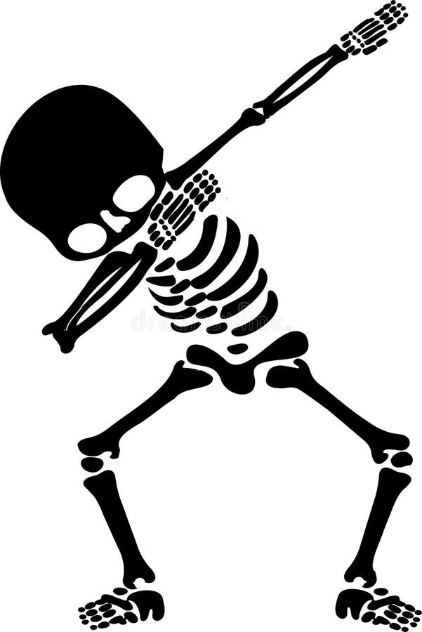 Skeleton dab stock illustration. Illustration of skeletons - 213754086
