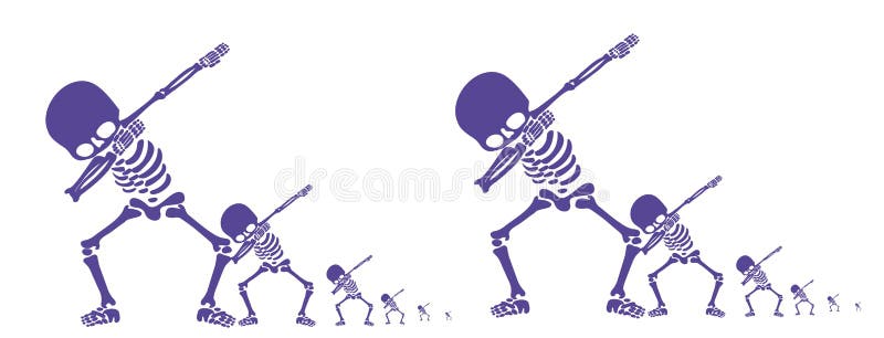 Skeleton dab stock illustration. Illustration of skeletons - 213748636