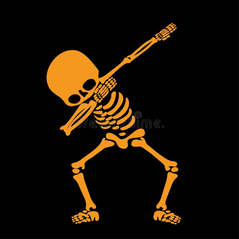 Skeleton dab stock illustration. Illustration of dabbing - 213754004