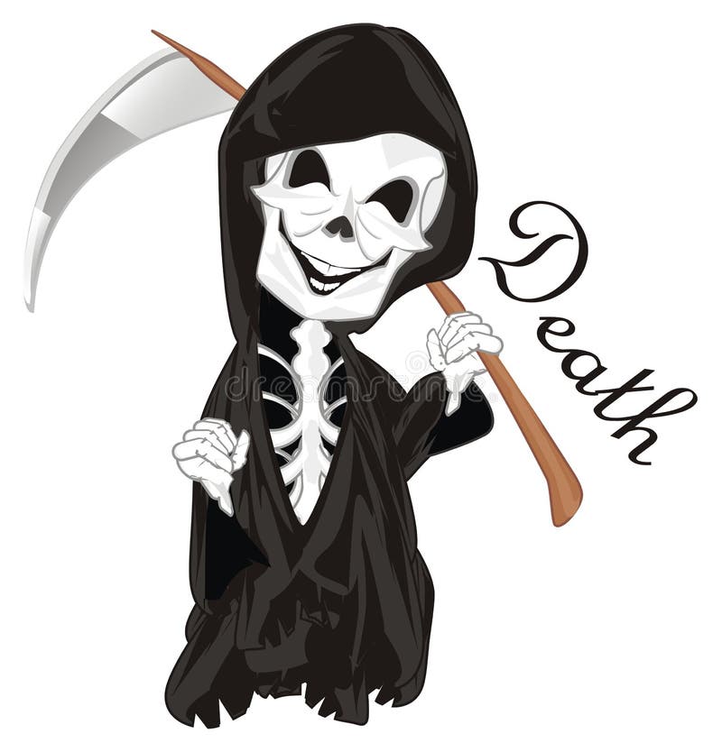 Skeleton and death stock illustration. Illustration of mascot - 138464972