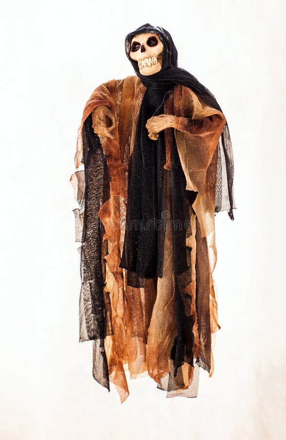 Puppet of Death on White Background. Stock Photo - Image of october ...