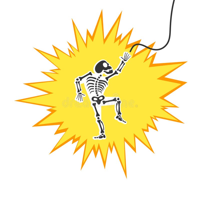 Electric Shock Skeleton Stock Illustrations – 60 Electric Shock ...