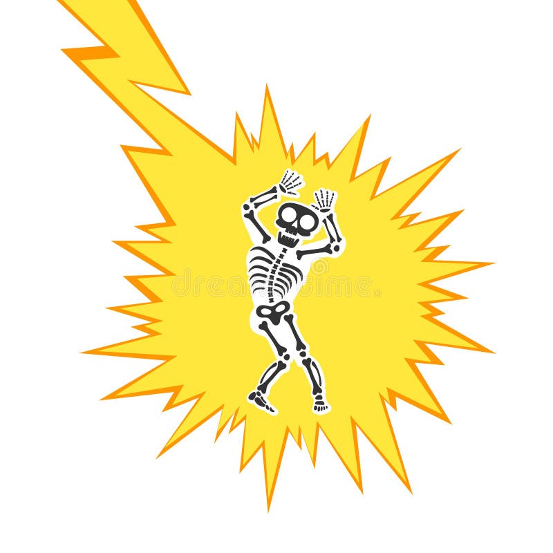 Electric Shock Skeleton Stock Illustrations – 55 Electric Shock ...