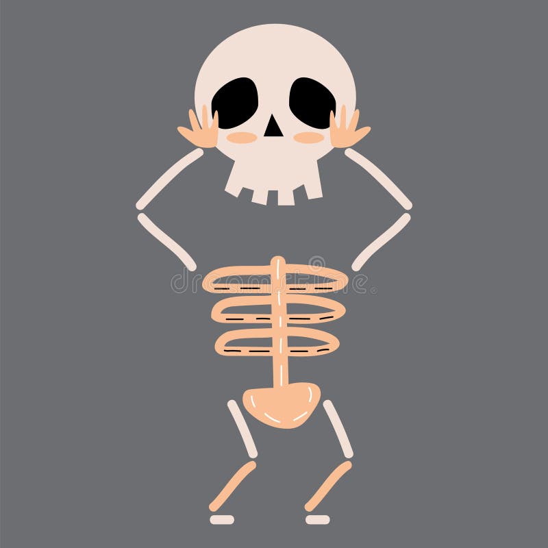 Skeleton Ghost . Halloween Cartoon Characters Stock Illustration ...